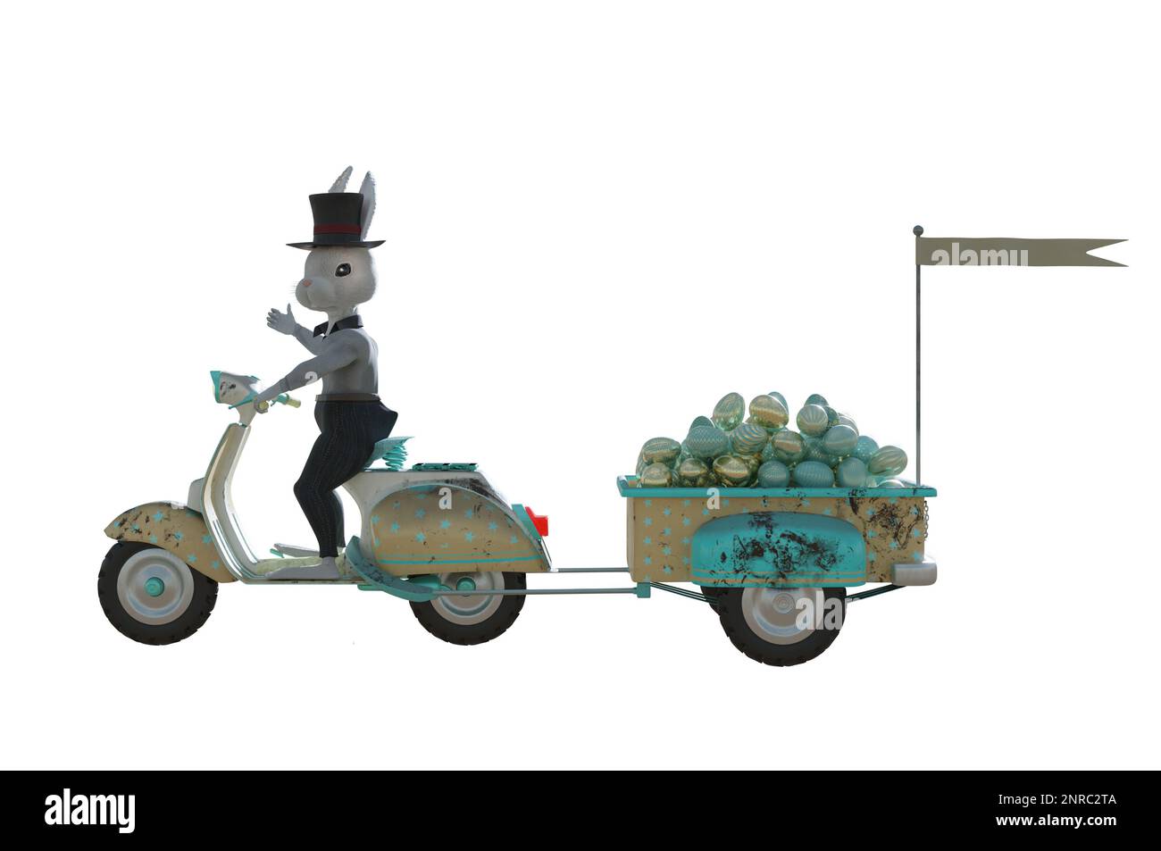 Courier illustration Cut Out Stock Images & Pictures - Alamy