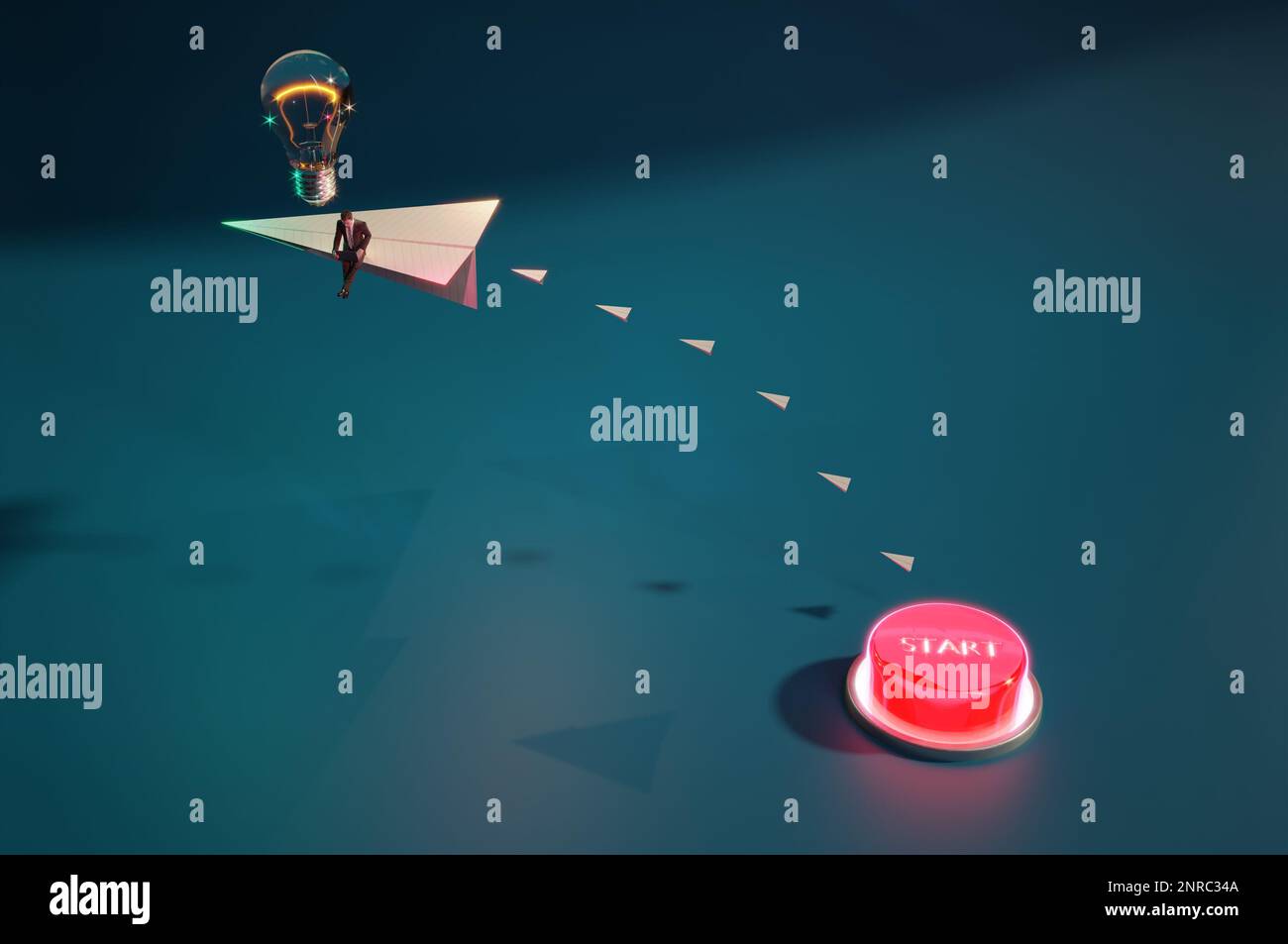 Launch up 3d hi-res stock photography and images - Alamy