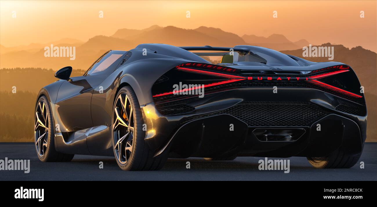 BUGATTI W16 MISTRAL – The ultimate Roadster Stock Photo - Alamy