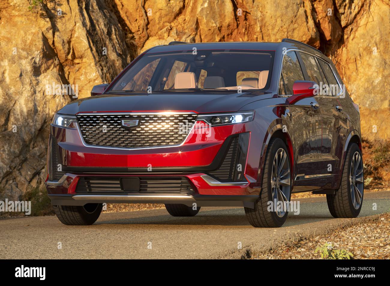 Cadillac XT6.Luxury Mid-Size SUV Stock Photo - Alamy
