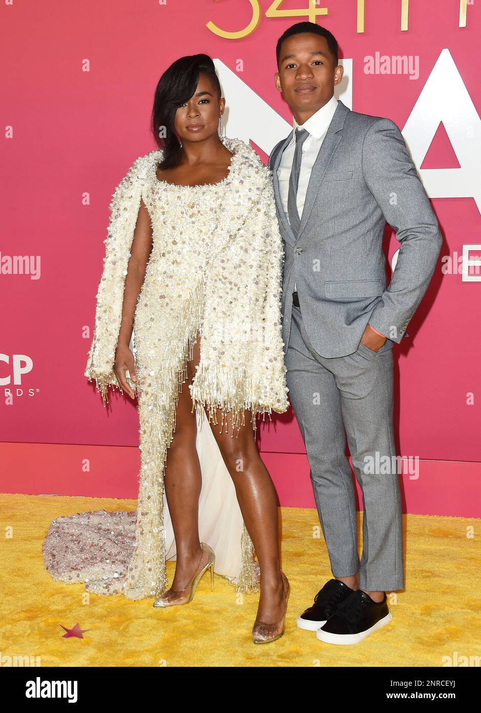 Alexis Floyd and Aric Floyd arriving to the 54th NAACP Image Awards held at the Pasadena Civic ...