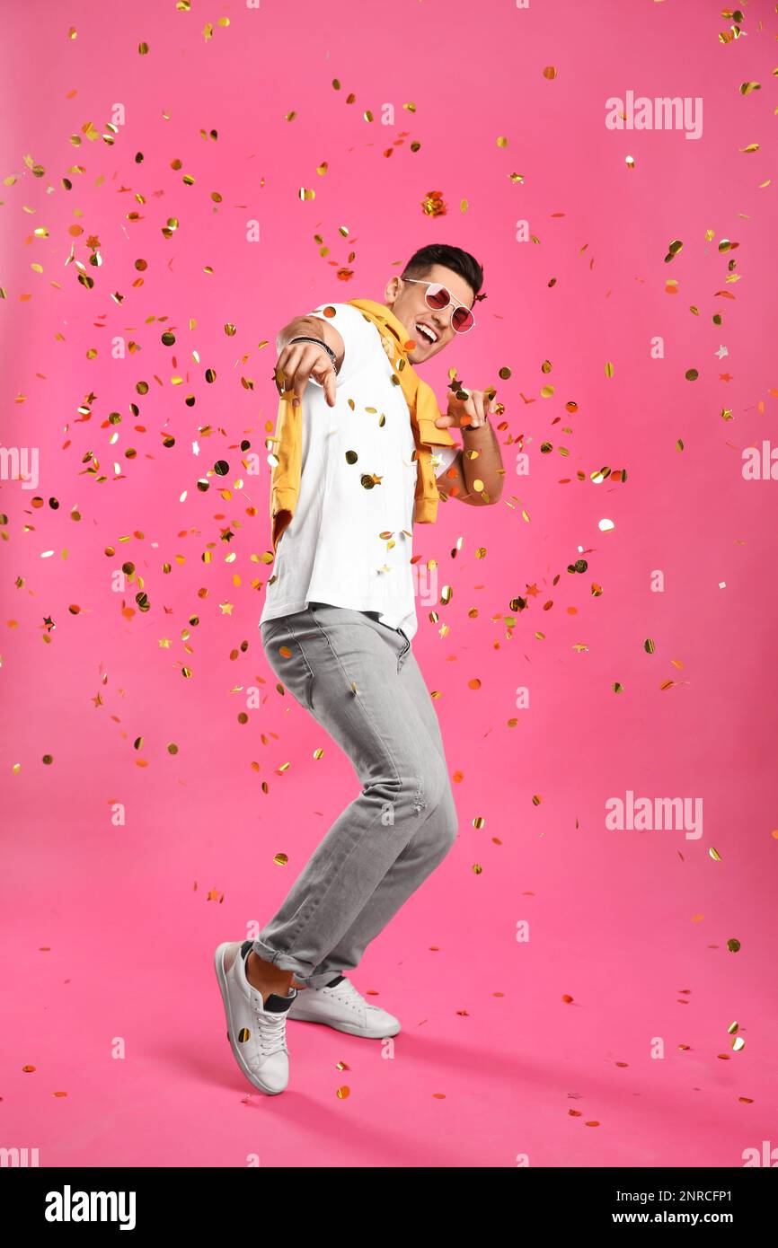 Happy man dancing hi-res stock photography and images - Alamy
