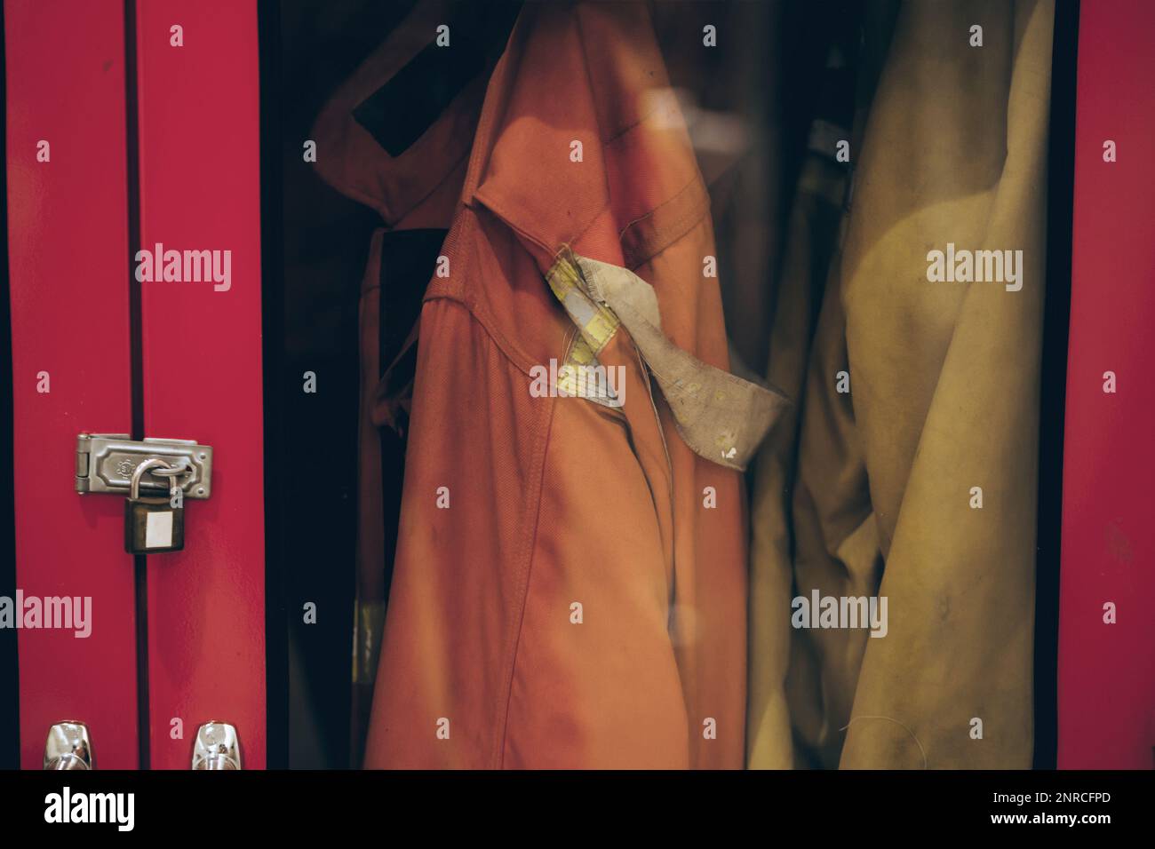 Firefighters locker room hi-res stock photography and images - Alamy