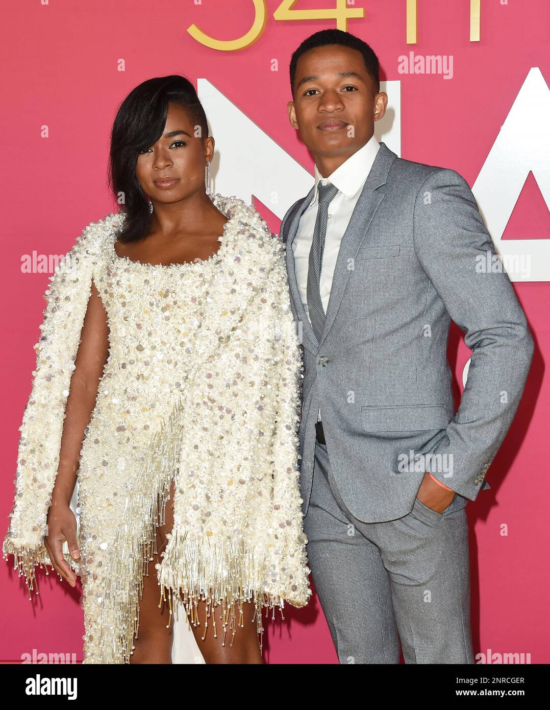 Alexis Floyd and Aric Floyd arriving to the 54th NAACP Image Awards held at the Pasadena Civic ...