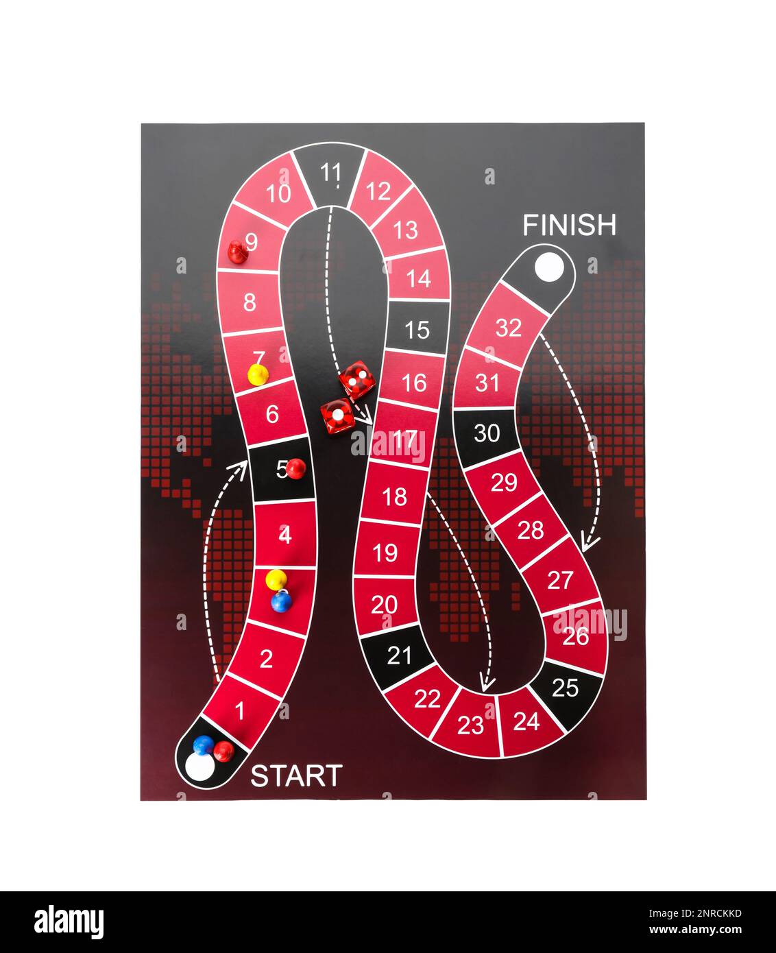 Board game on white background, top view Stock Photo - Alamy