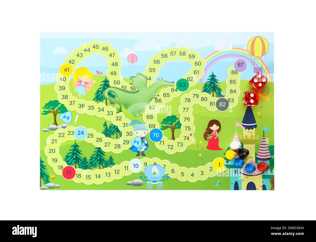 Board game on white background, top view Stock Photo - Alamy