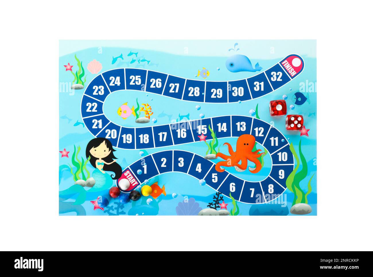 Board game on white background, top view Stock Photo - Alamy