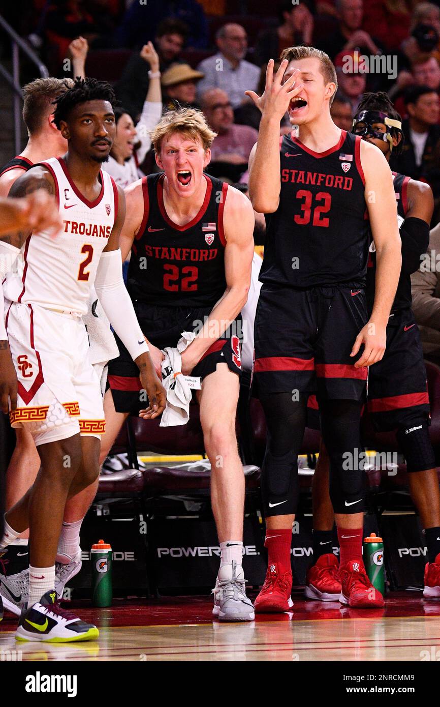LOS ANGELES, CA - JANUARY 18: Stanford Cardinal forward James Keefe (22 ...
