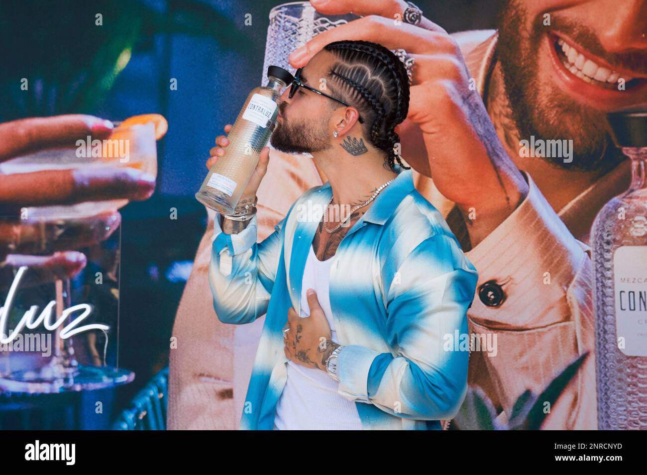 Maluma attends the South Beach Wine & Food Festival on Sunday, Feb. 26 ...