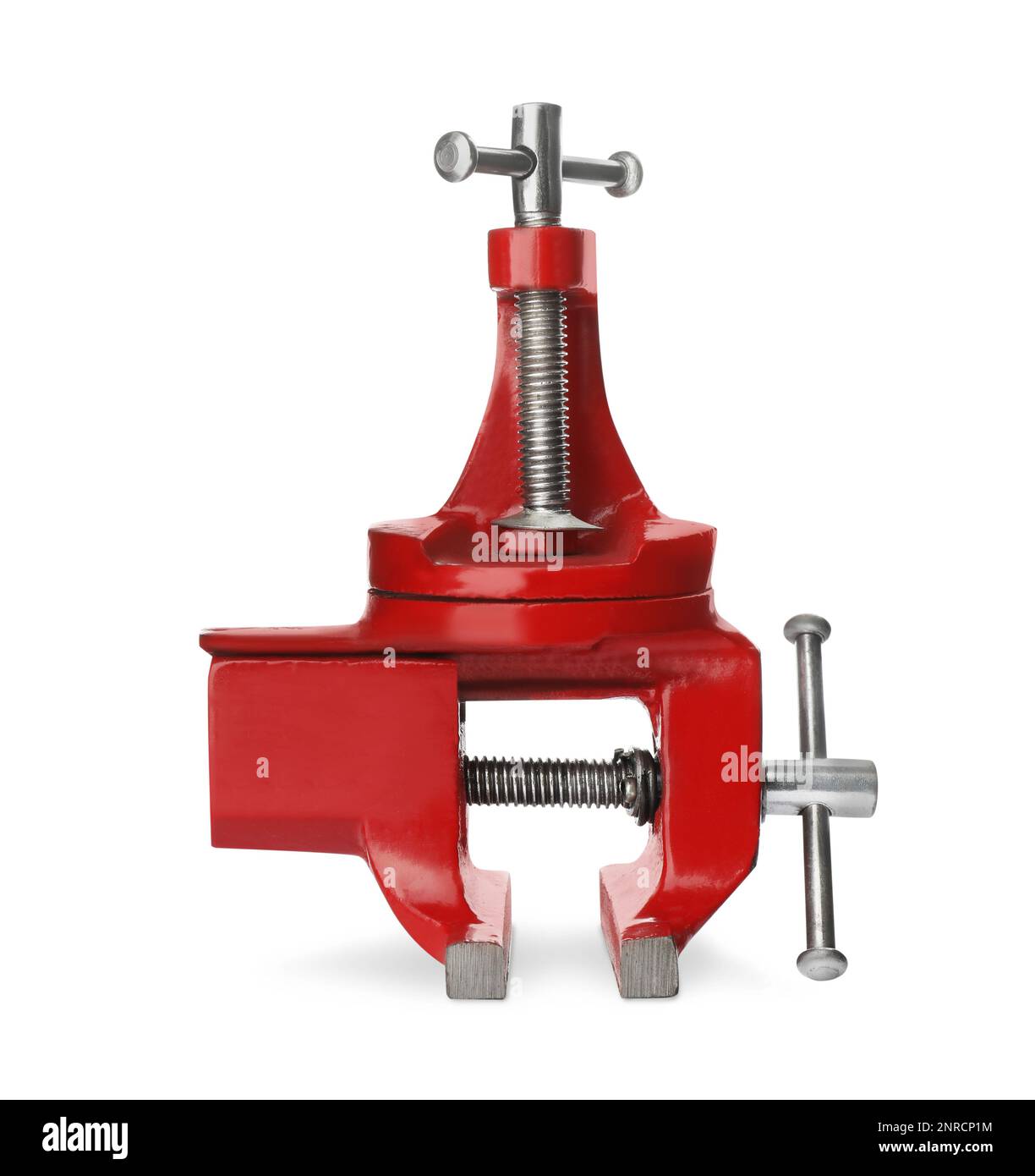 New modern red vise isolated on white Stock Photo - Alamy