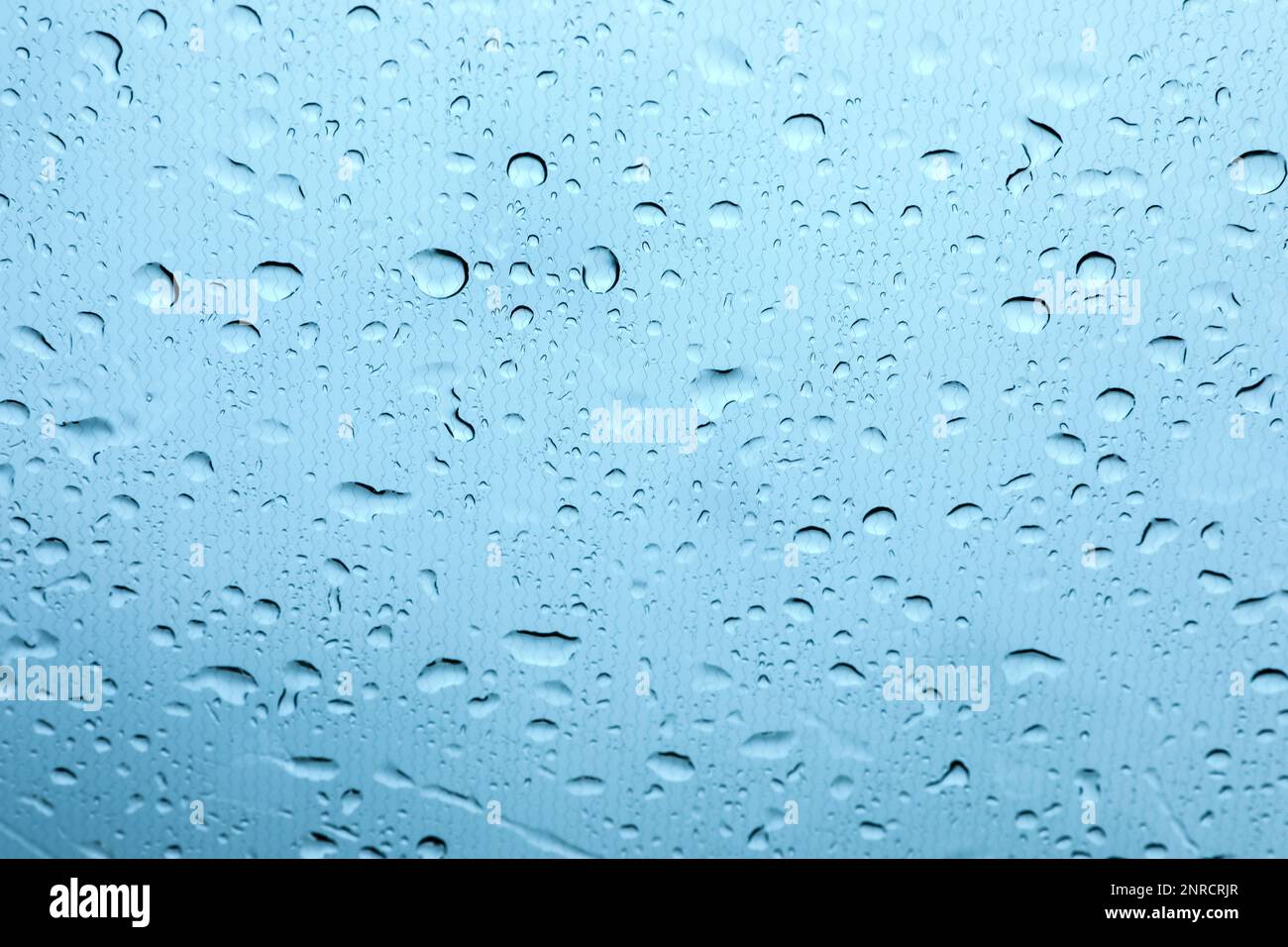 Window glass with water drops, closeup view Stock Photo - Alamy