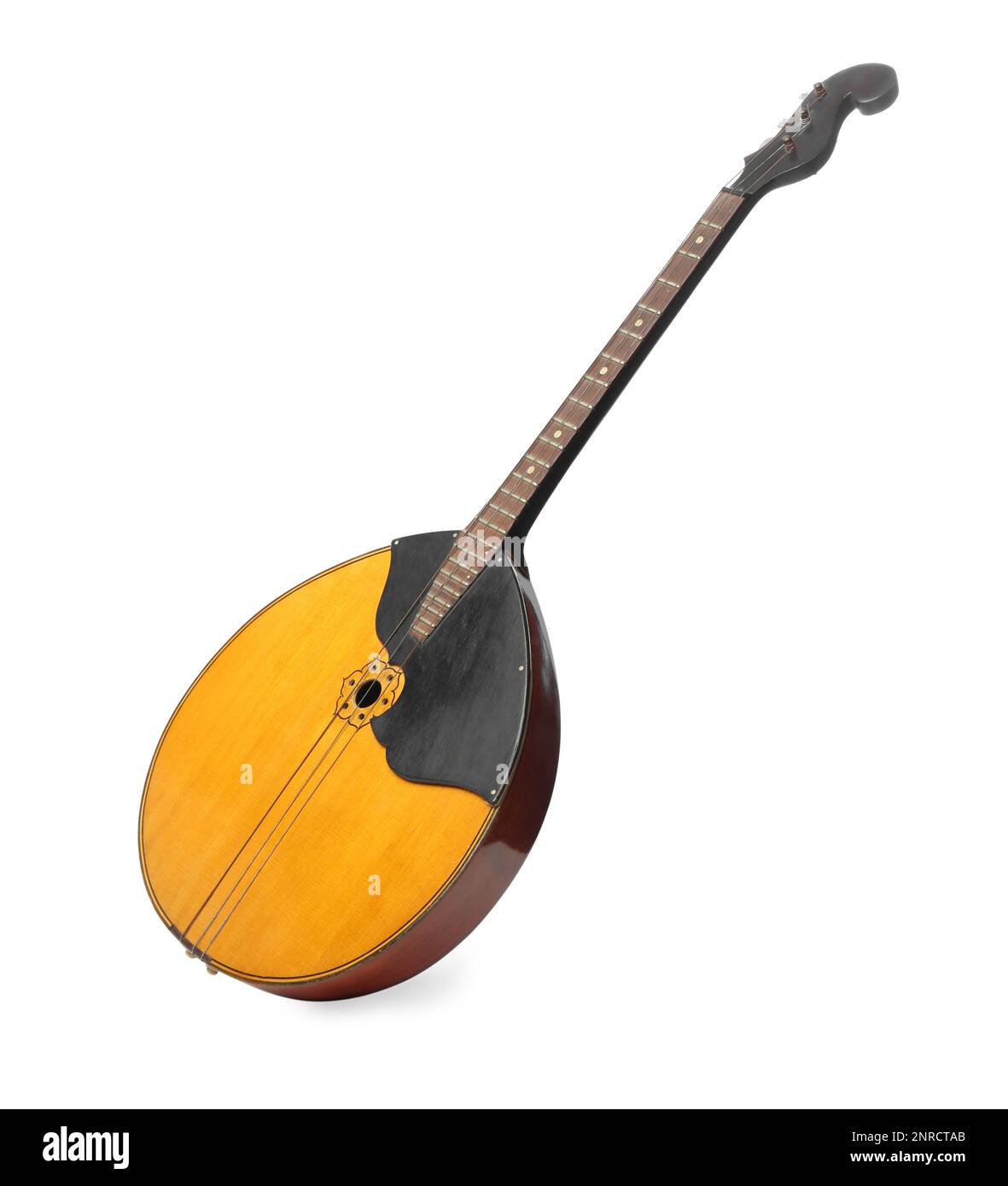 Domra isolated on white. Folk string musical instrument Stock Photo - Alamy