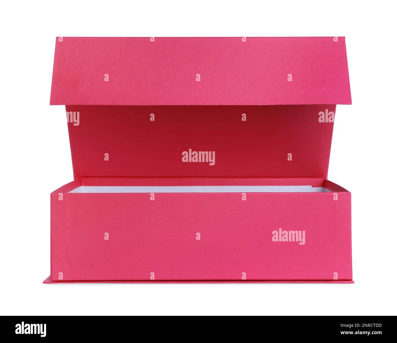 Open pink shoe box isolated on white Stock Photo - Alamy