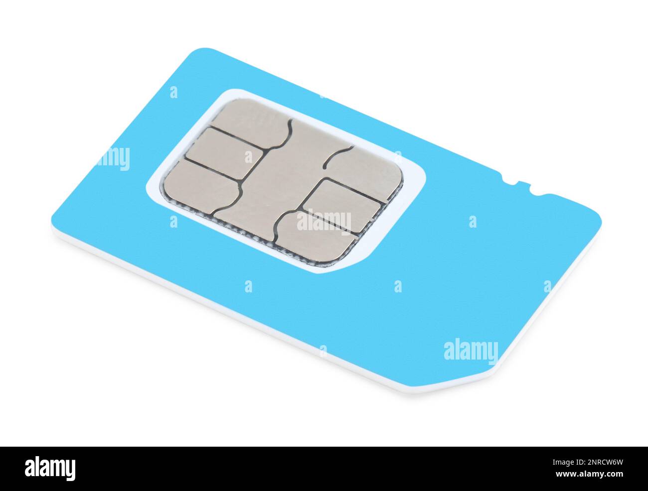 Modern color SIM card isolated on white Stock Photo - Alamy