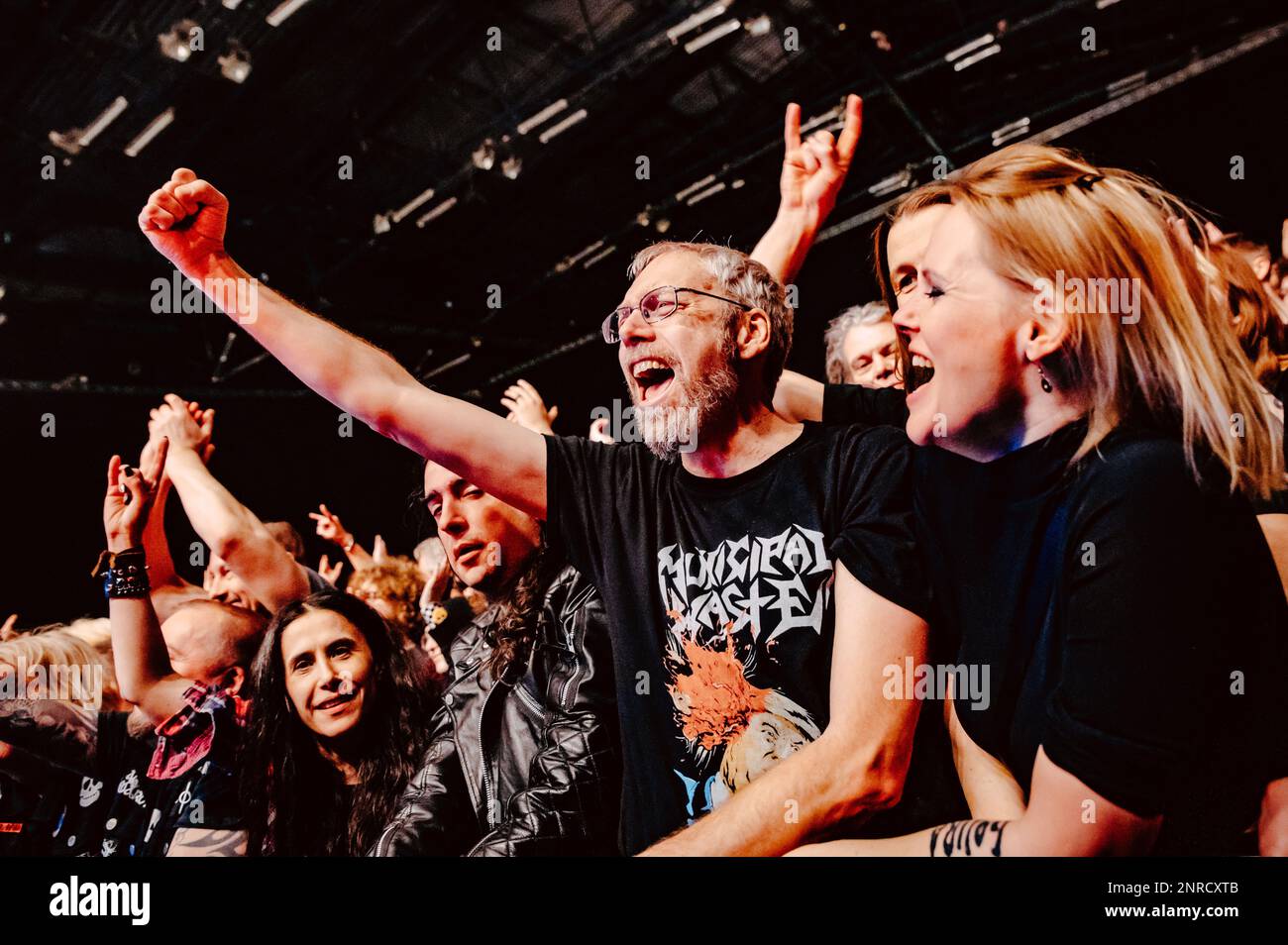 Copenhagen, Denmark. 22nd, February 2023. Heavy metal fans attend a ...