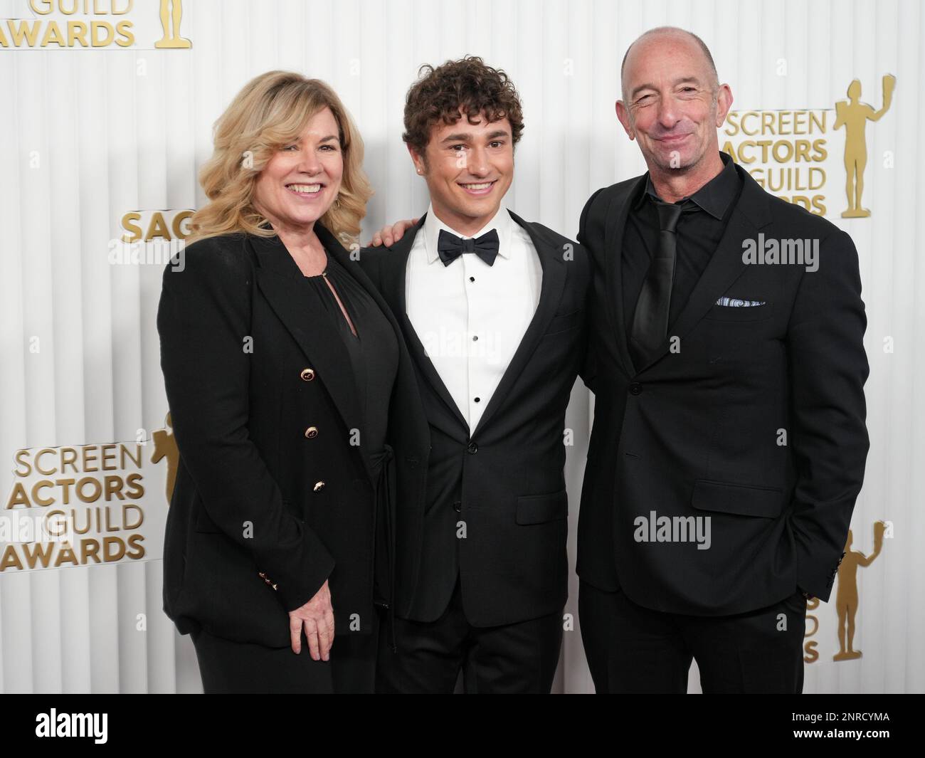 Los Angeles, USA. 26th Feb, 2023. Megan LaBelle, Gabriel LaBelle, and Rob LaBelle arrive at the ...