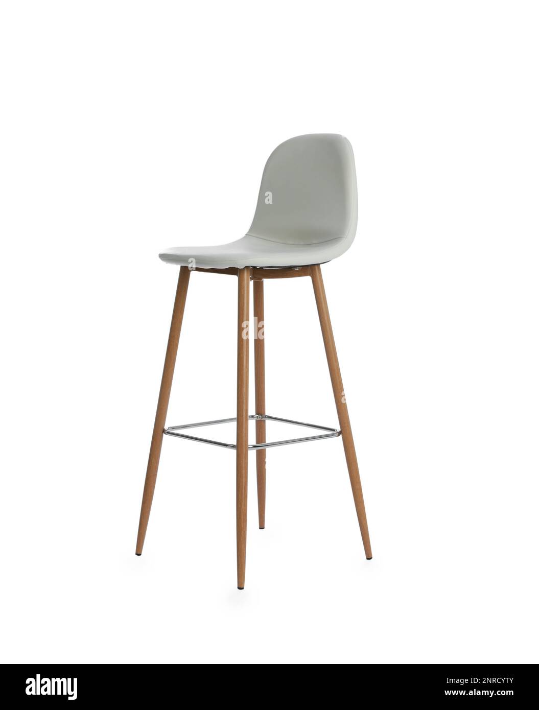 Stylish bar stool isolated on white. Interior element Stock Photo - Alamy