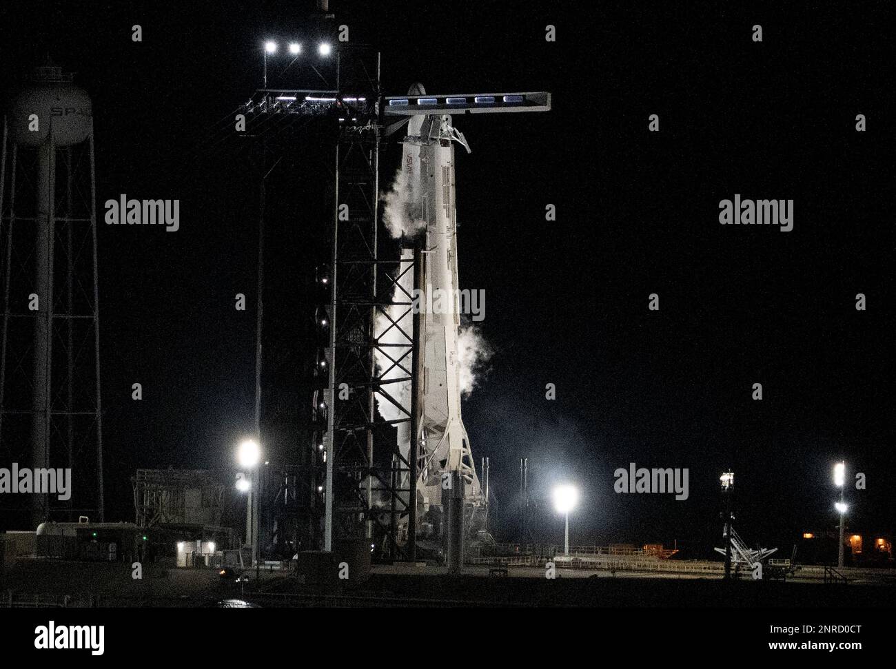 Kennedy Space Center, United States. 27th Feb, 2023. A SpaceX Falcon 9 ...