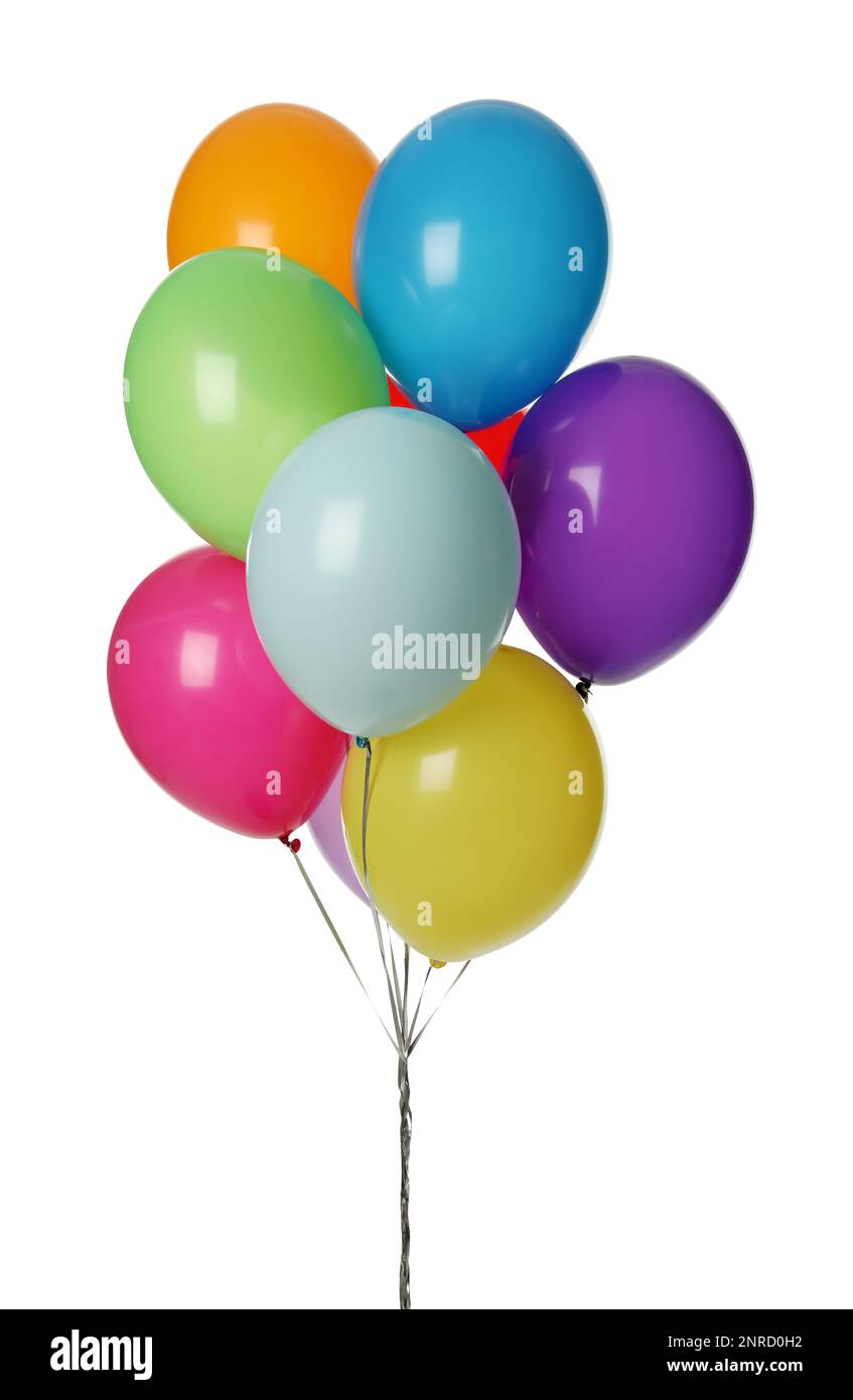 Bunch of balloons floating Cut Out Stock Images & Pictures - Alamy