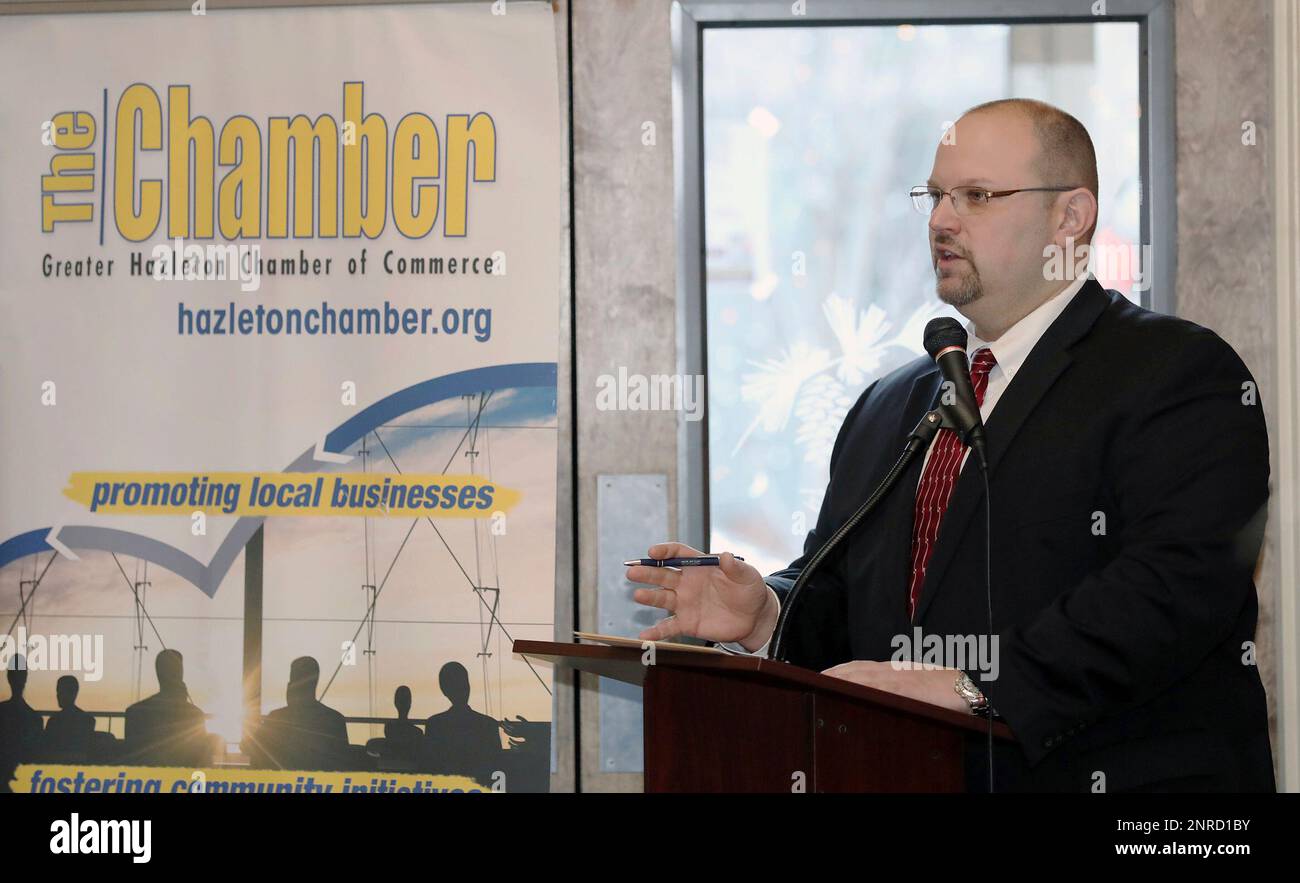 Hazleton Mayor Jeff Cusat delivers the annual "State of the City ...