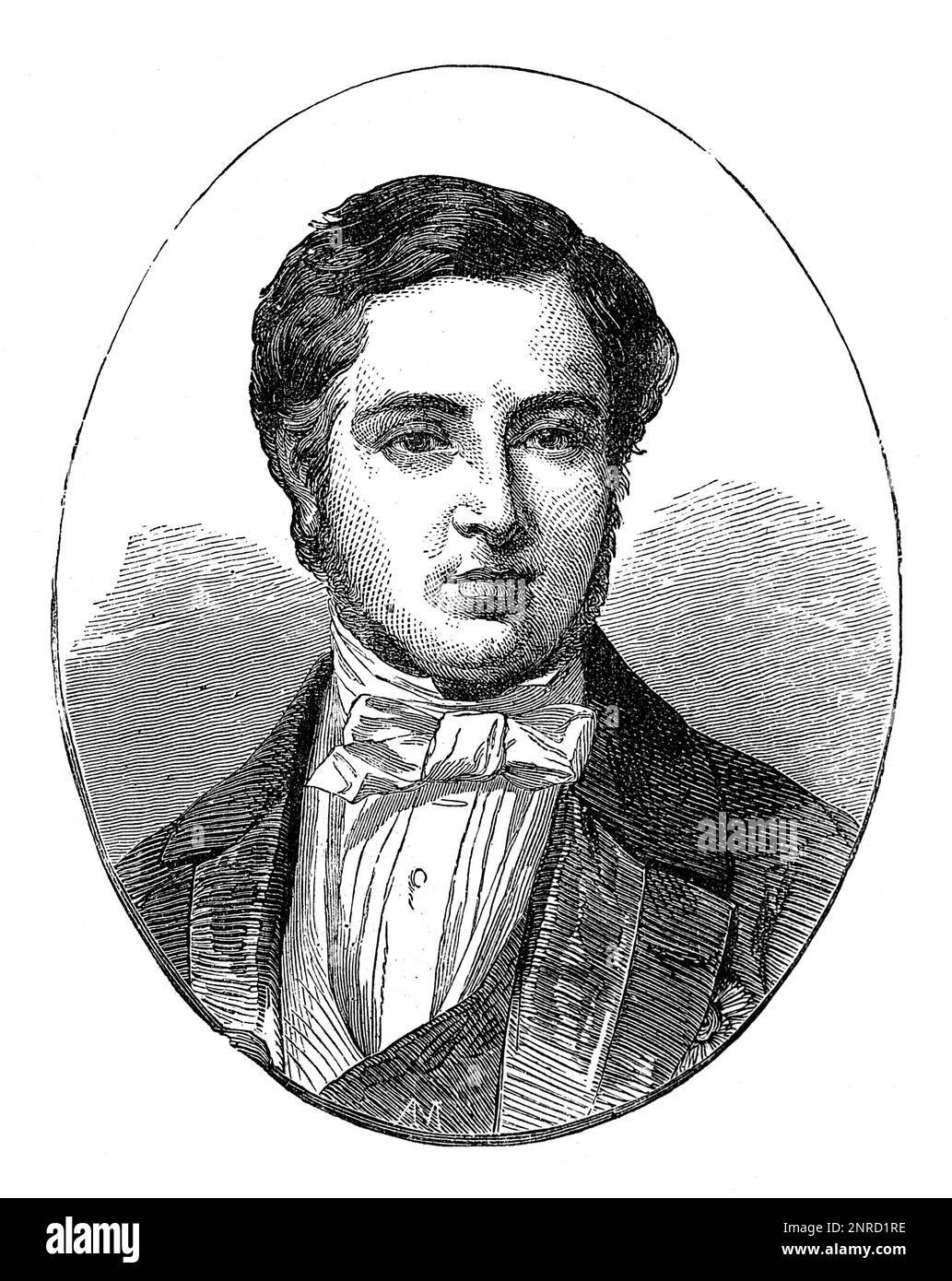 Portrait of Count Walewski (Alexandre Florian Joseph, Count Colonna ...