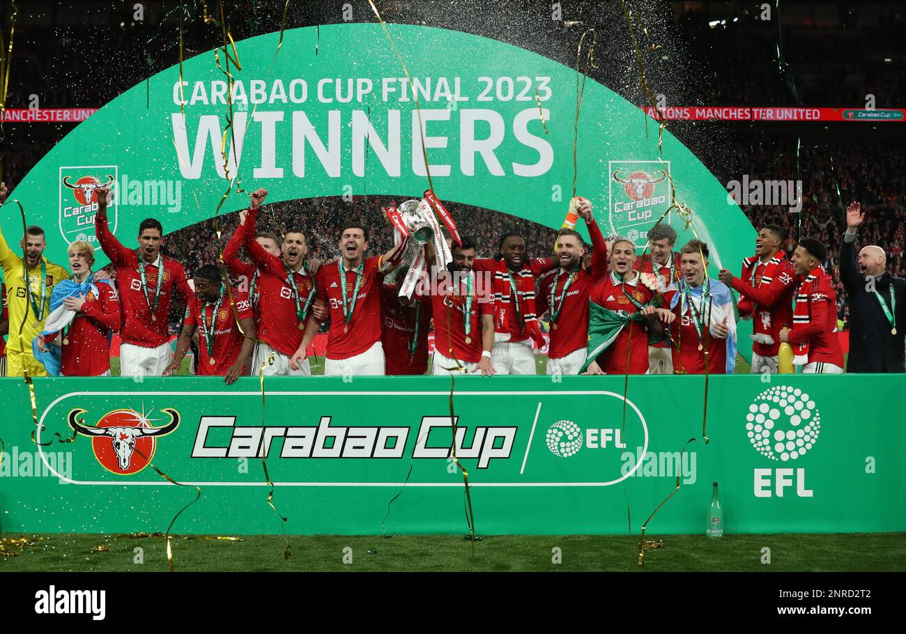 Carabao cup trophy 2023 hi-res stock photography and images - Alamy