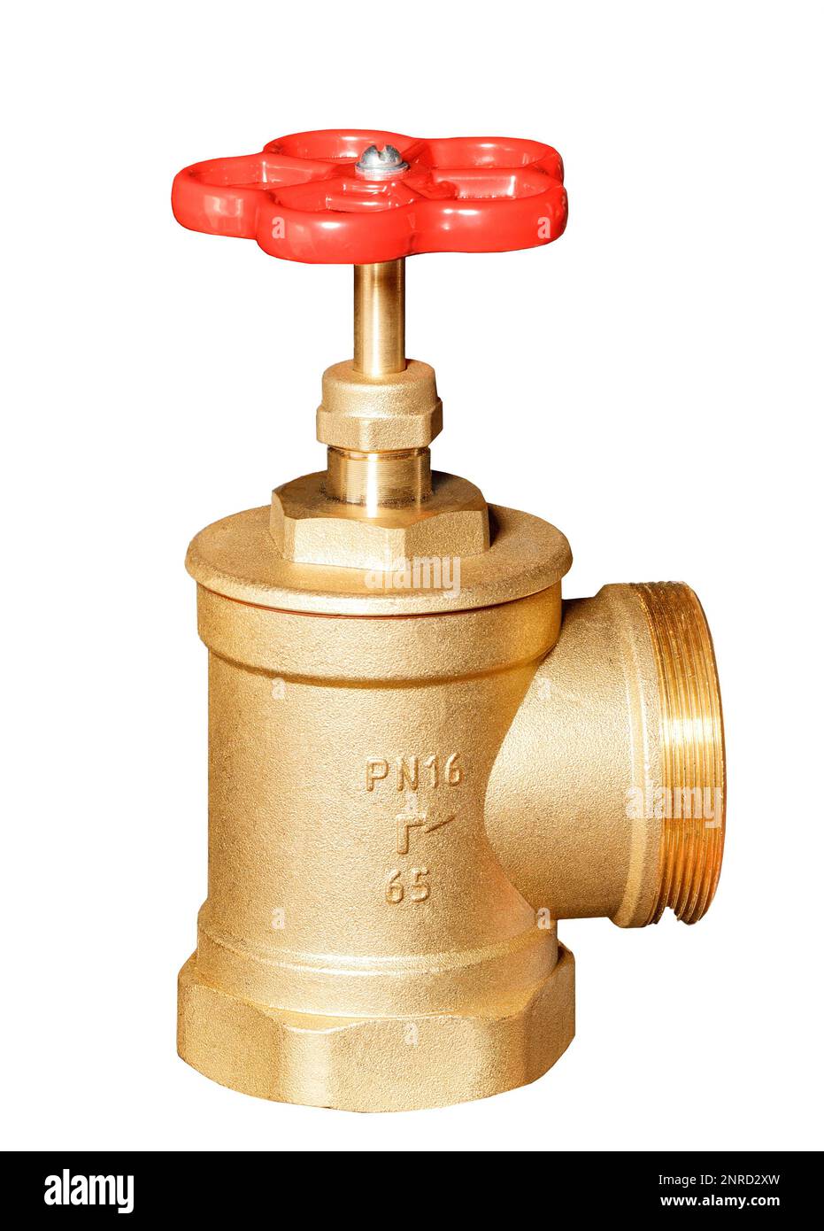 Metal brass valve isolated on white background Stock Photo - Alamy
