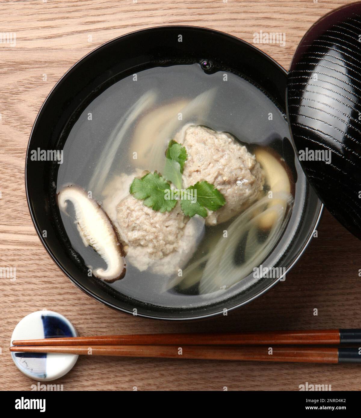 A picture taken on Jan. 14, 2020 shows Tsumire-jiru of sardine in Ginza ...