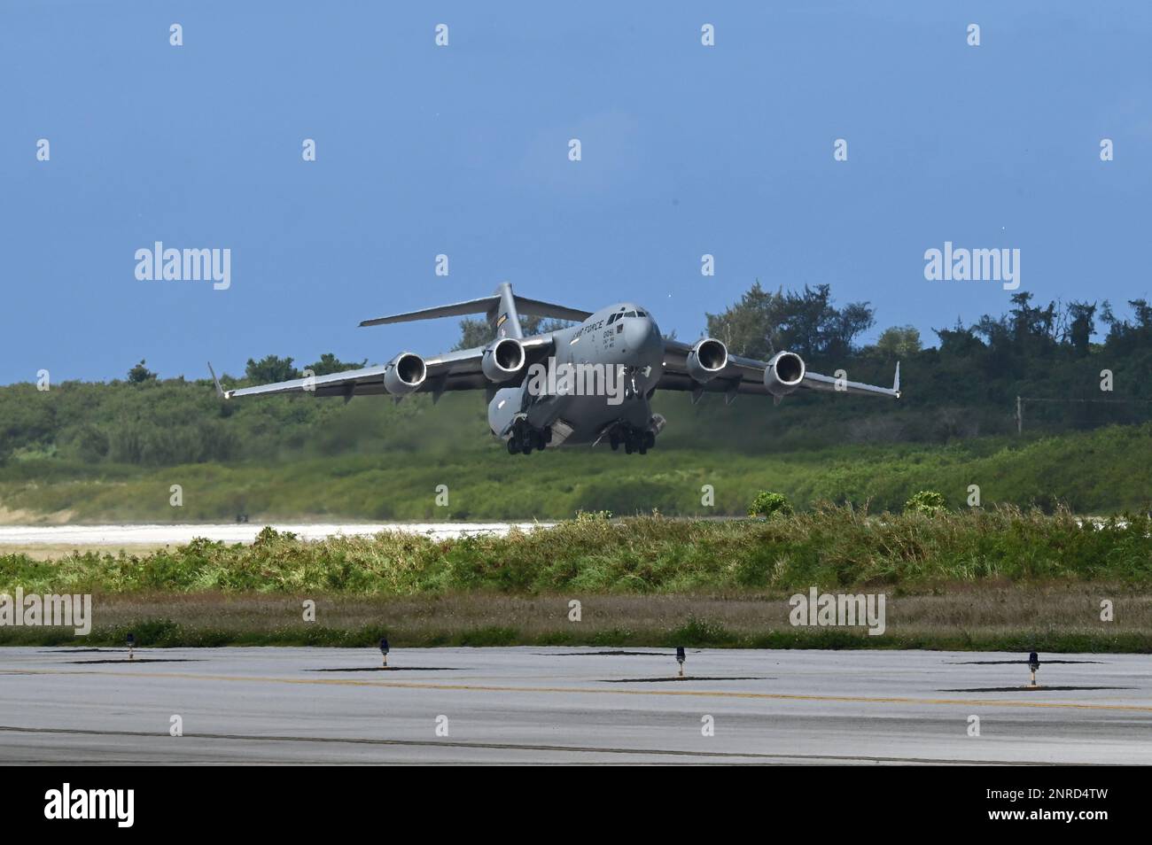 A C-17 Globemaster III assigned to the 517th Airlift Squadron, Joint ...