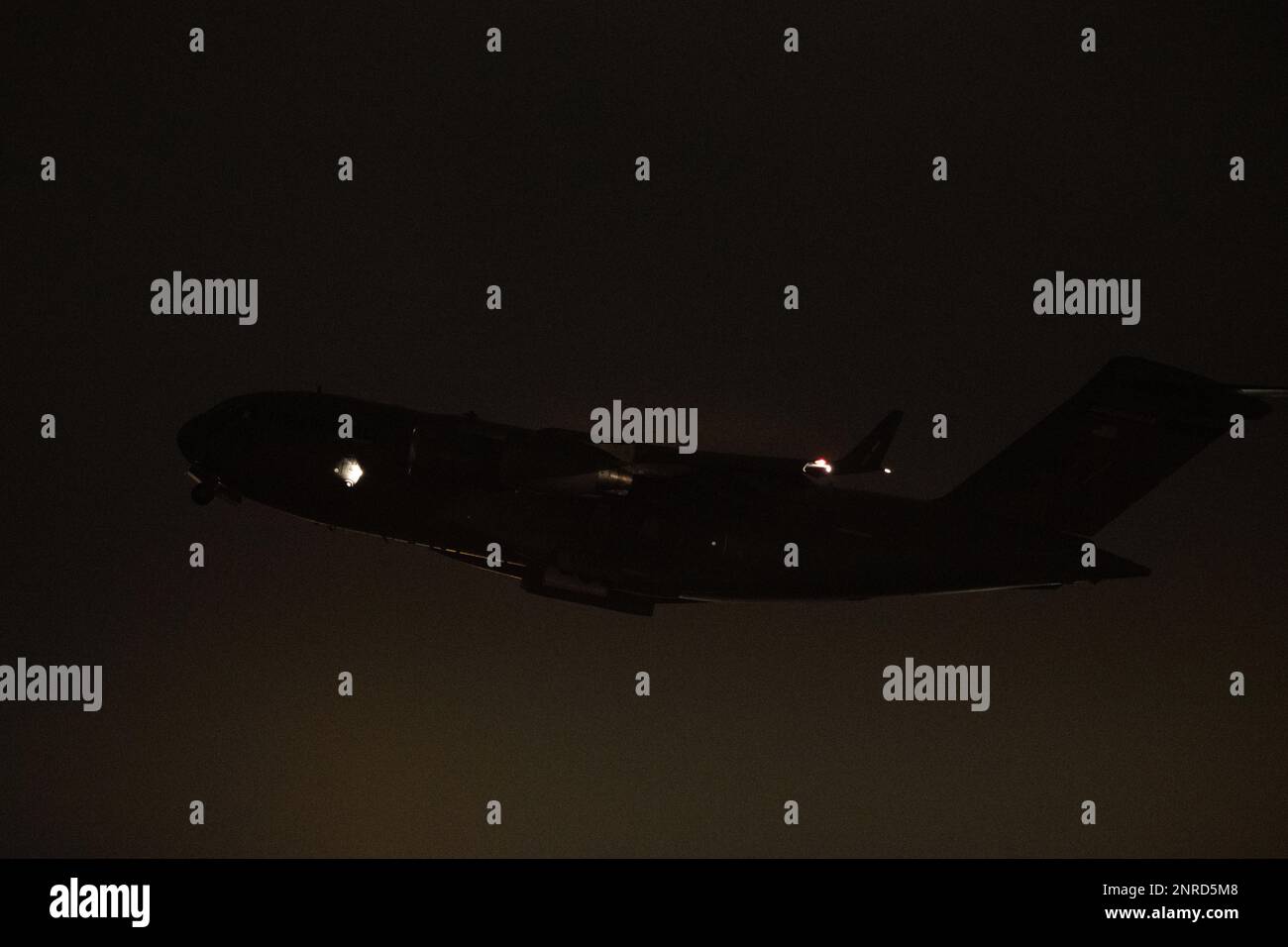 A 517th Airlift Squadron C-17 Globemaster III takes off at Joint Base ...