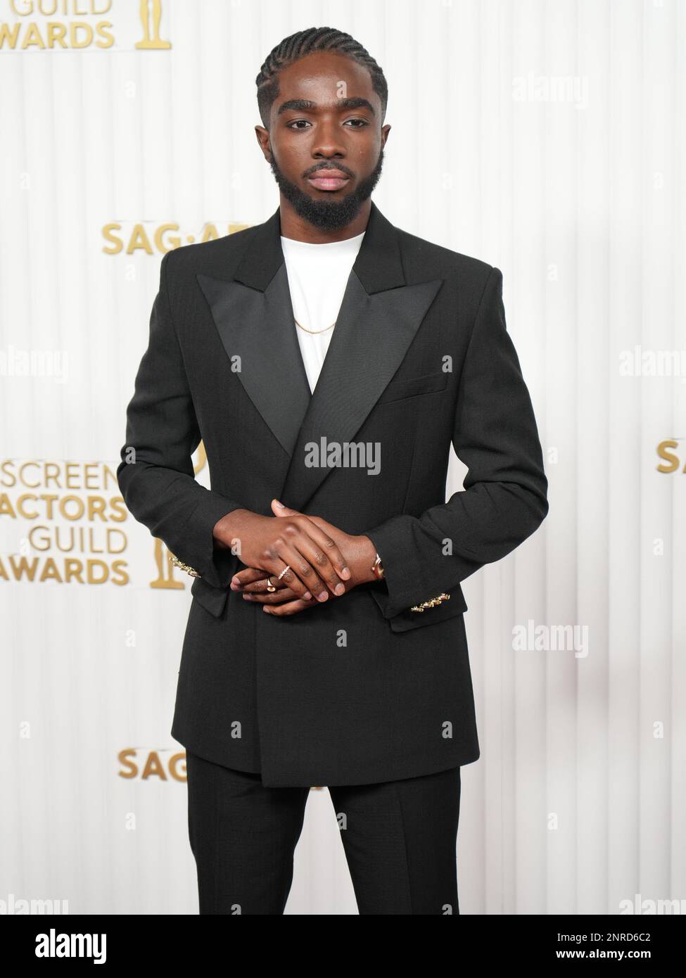 Los Angeles, USA. 26th Feb, 2023. Caleb McLaughlin arrives at the 29th ...