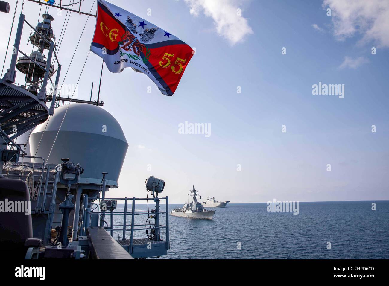 230224-N-TC847-1101 ADRIATIC SEA (Feb. 24, 2023) The Ticonderoga-class ...
