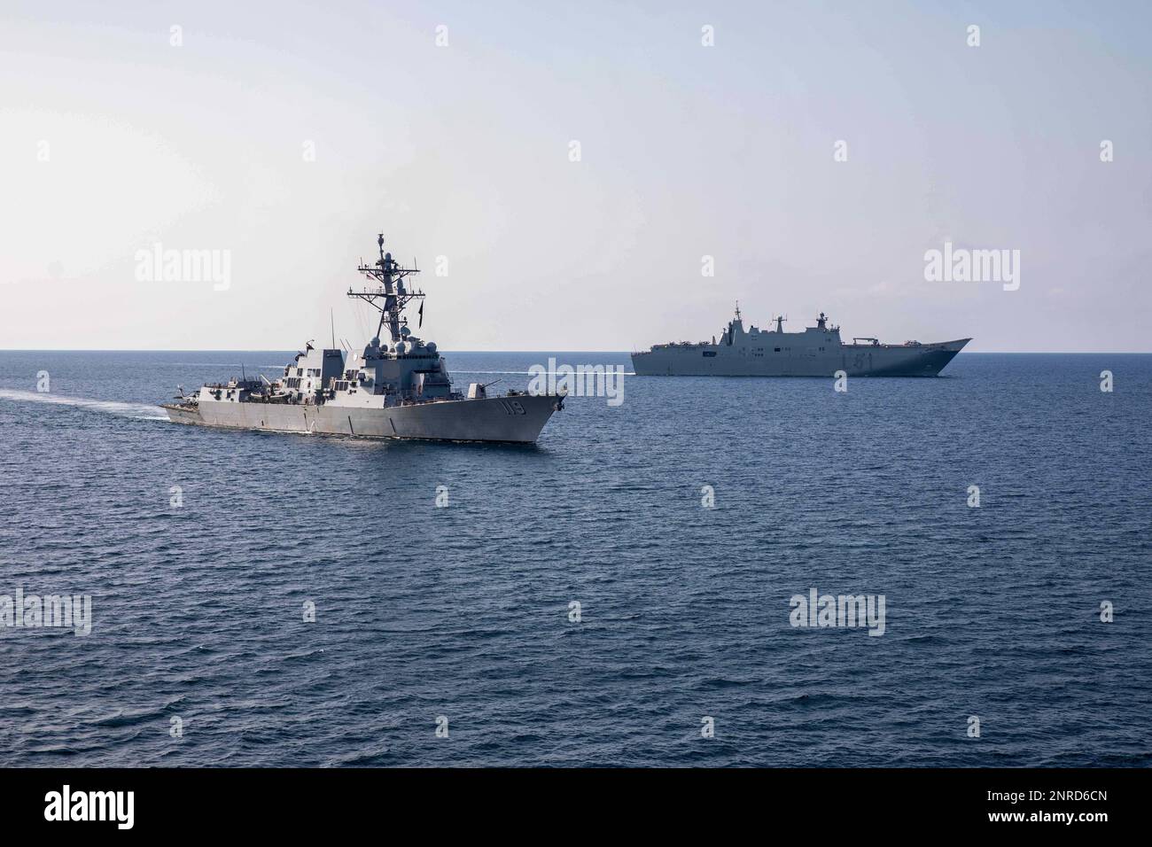 230224-N-TC847-1101 ADRIATIC SEA (Feb. 24, 2023) The Ticonderoga-class ...