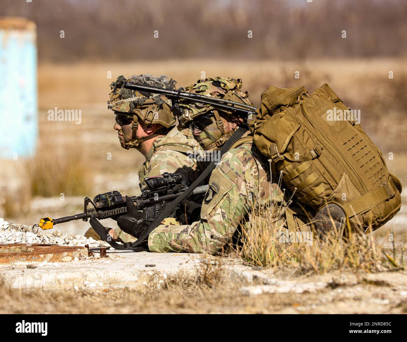 Soldiers assigned to 2nd Brigade Combat Team, 101st Airborne Division (Air Assault), conduct ...