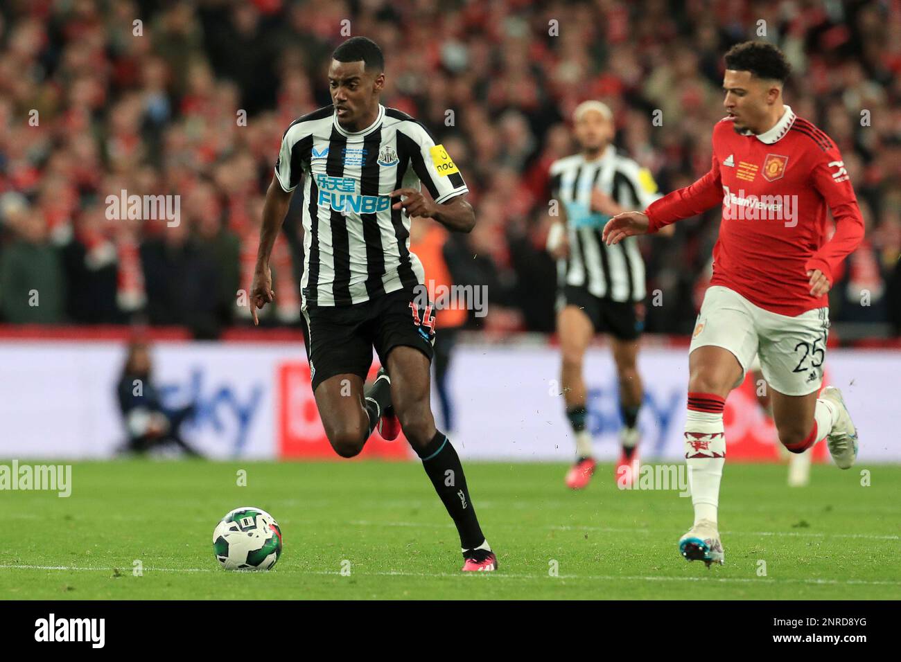 London, UK. 26th Feb, 2023. Alexander Isak of Newcastle United ...