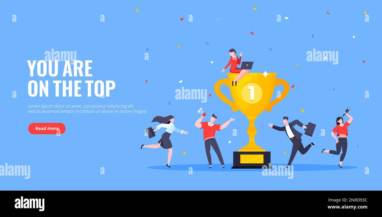 Employee recognition or proud workers of the month business concept ...