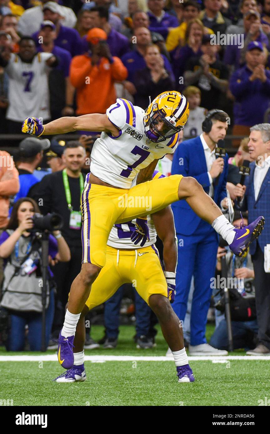 NEW ORLEANS, LA - JANUARY 13: LSU Tigers safety Grant Delpit (7 ...
