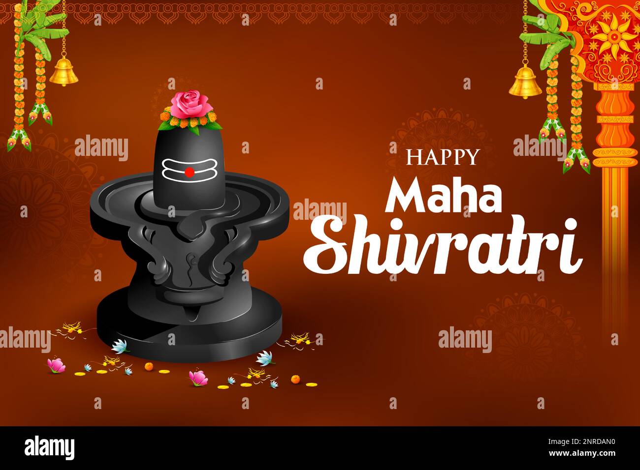 Lord Shiva Linga, Indian God of Hindu for Maha Shivratri festival of ...