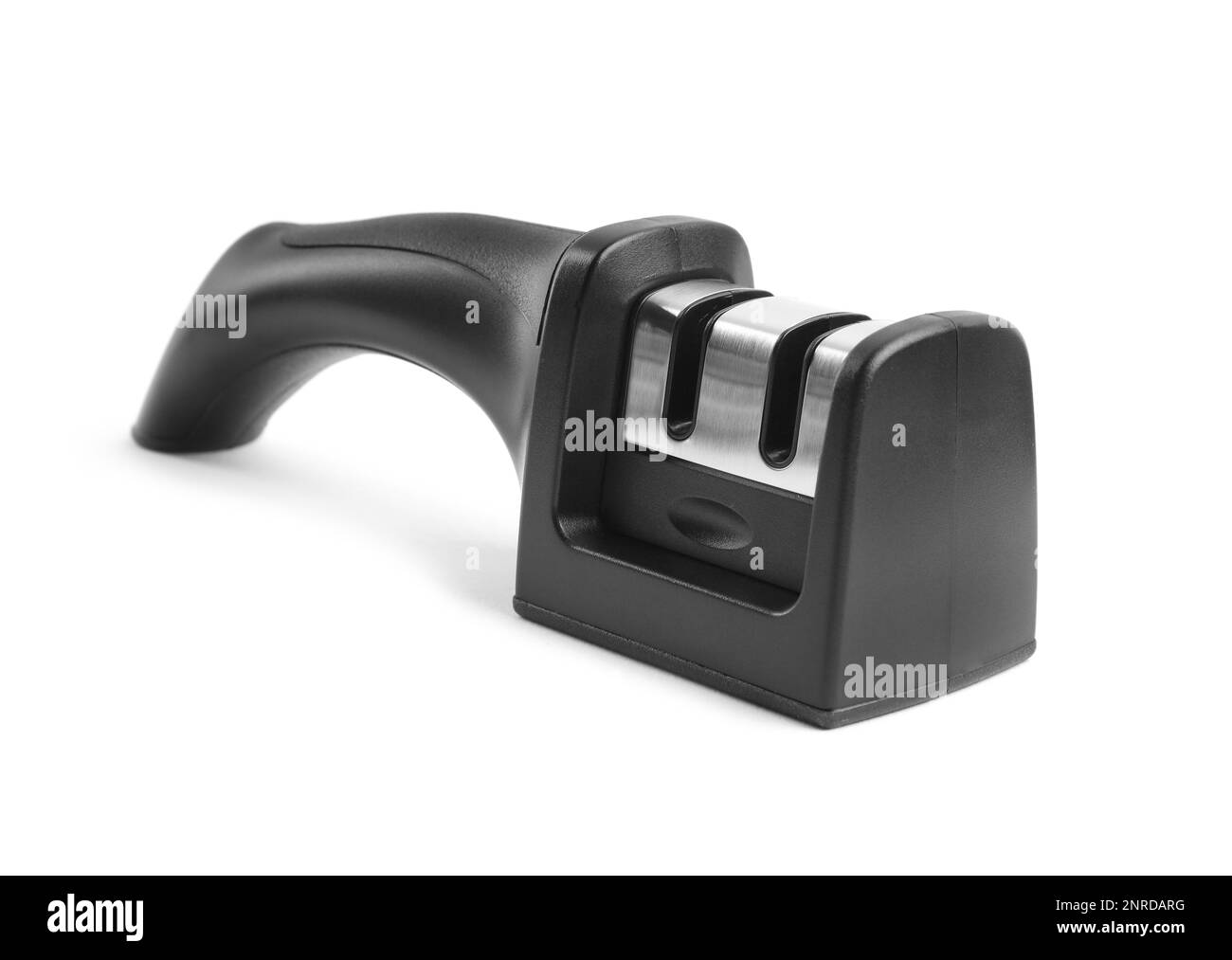 Modern handheld sharpener for knife isolated on white Stock Photo - Alamy