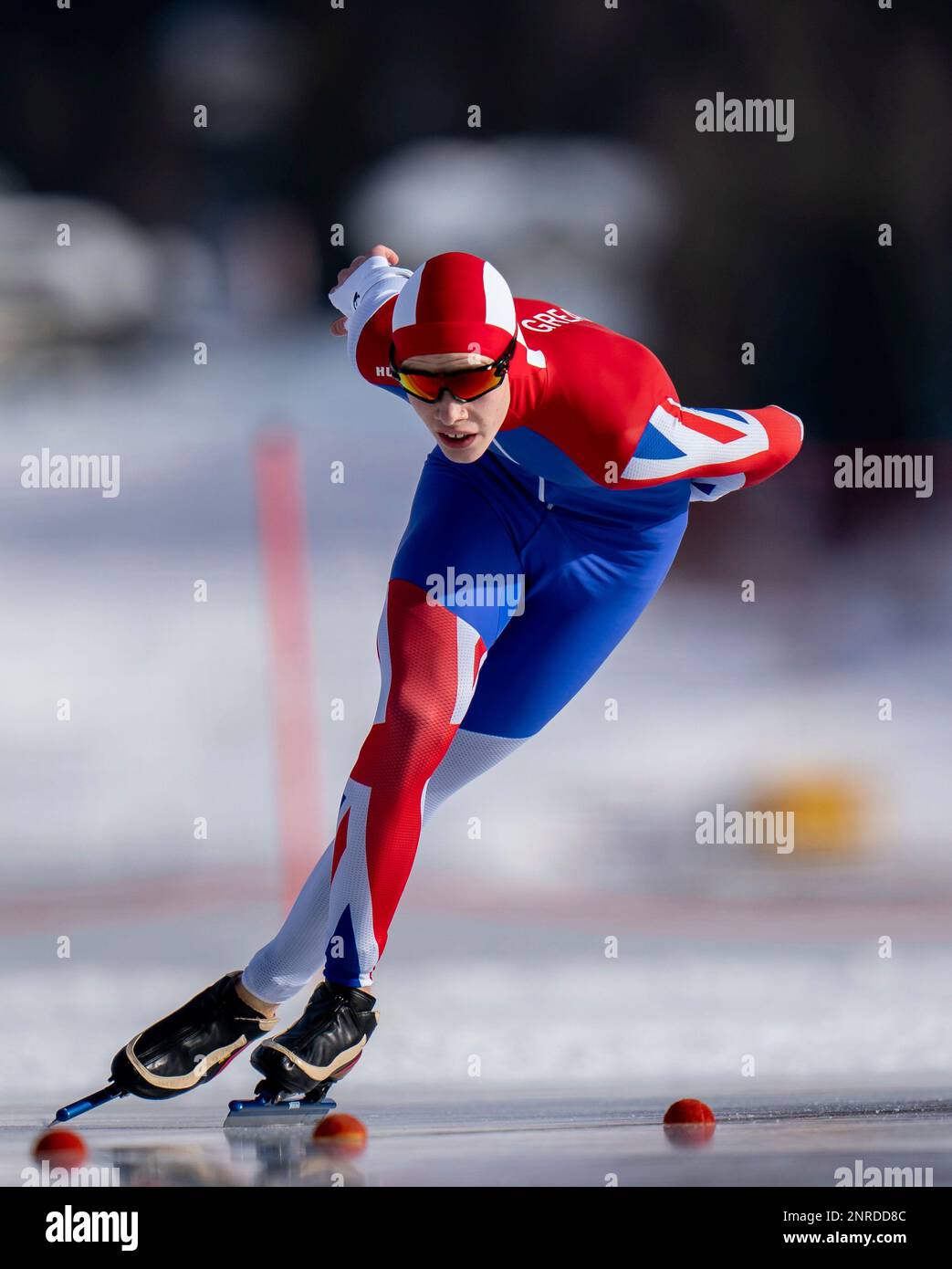 In this photo provided by the IOC, Theo Collins, of Great Britain ...