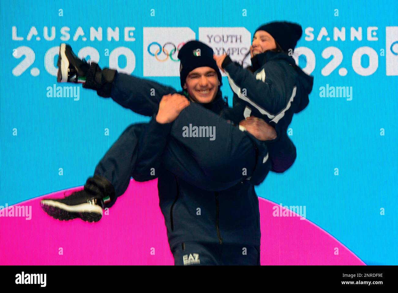 January 12, 2020, Lausanne, Switzerland: Marco Barale and Linda ...