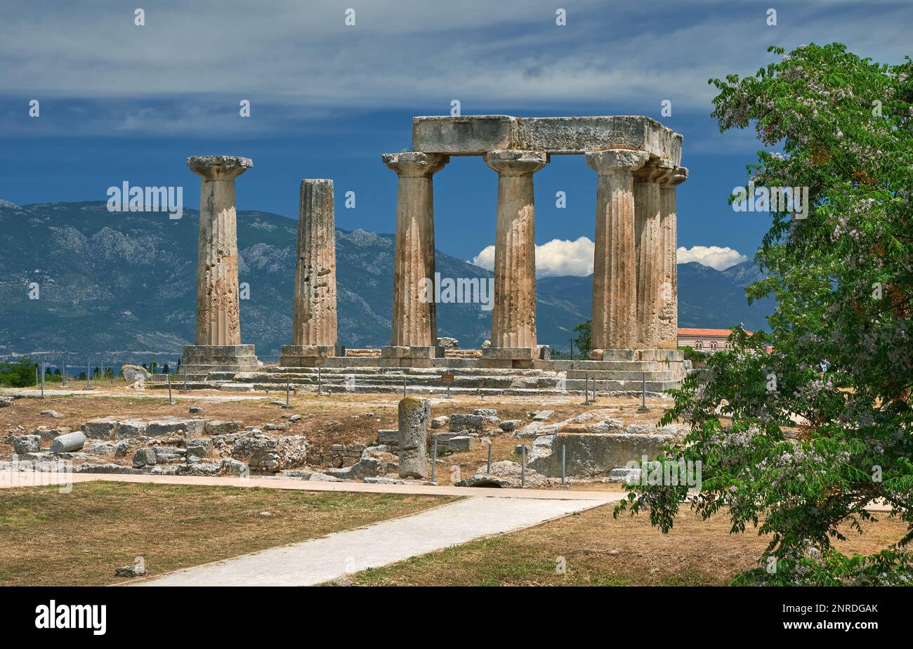 Corinth ruins archaeological site greece hi-res stock photography and ...
