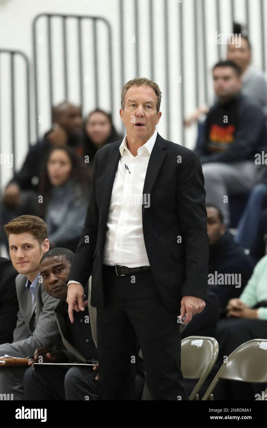 Montverde Academy's head coach Kevin Boyle is seen on the sidelines ...