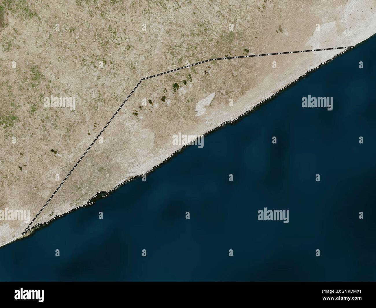Banaadir, region of Somalia. High resolution satellite map Stock Photo ...