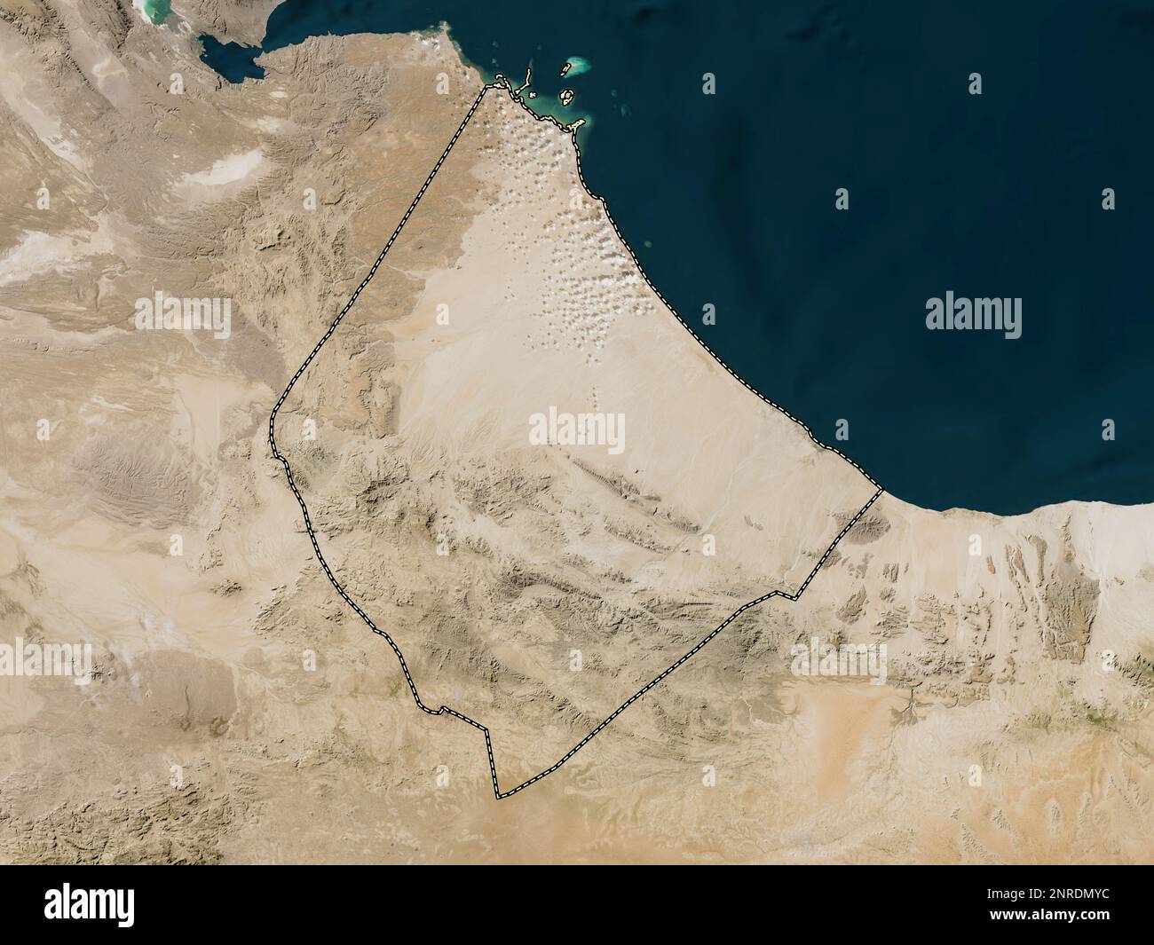 Awdal, region of Somalia. Low resolution satellite map Stock Photo - Alamy
