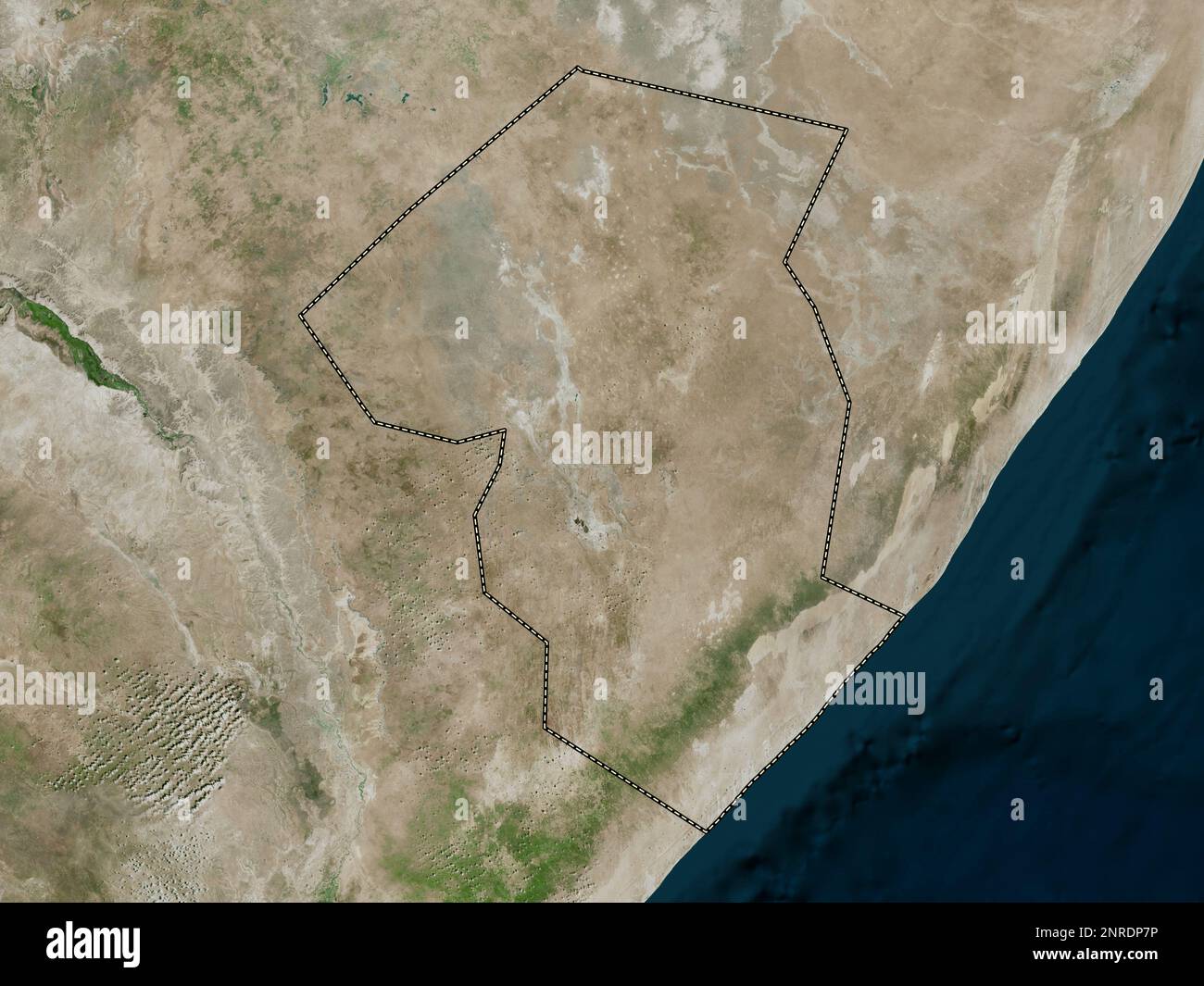 Galgaduud, region of Somalia. High resolution satellite map Stock Photo ...