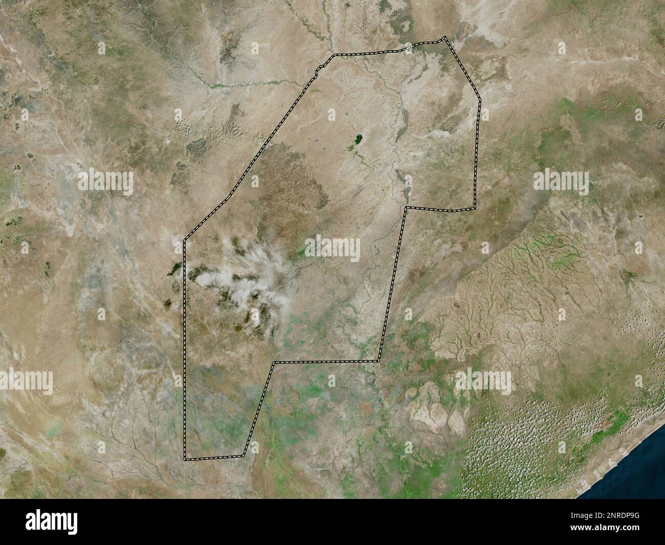 Gedo, region of Somalia. High resolution satellite map Stock Photo - Alamy