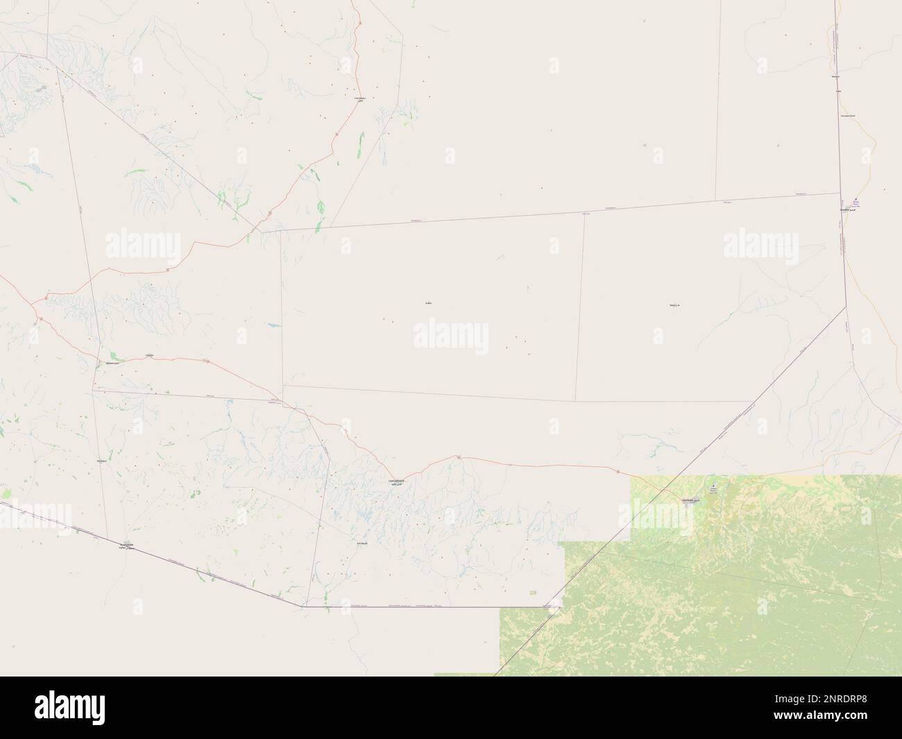 Sool, region of Somalia. Open Street Map Stock Photo - Alamy