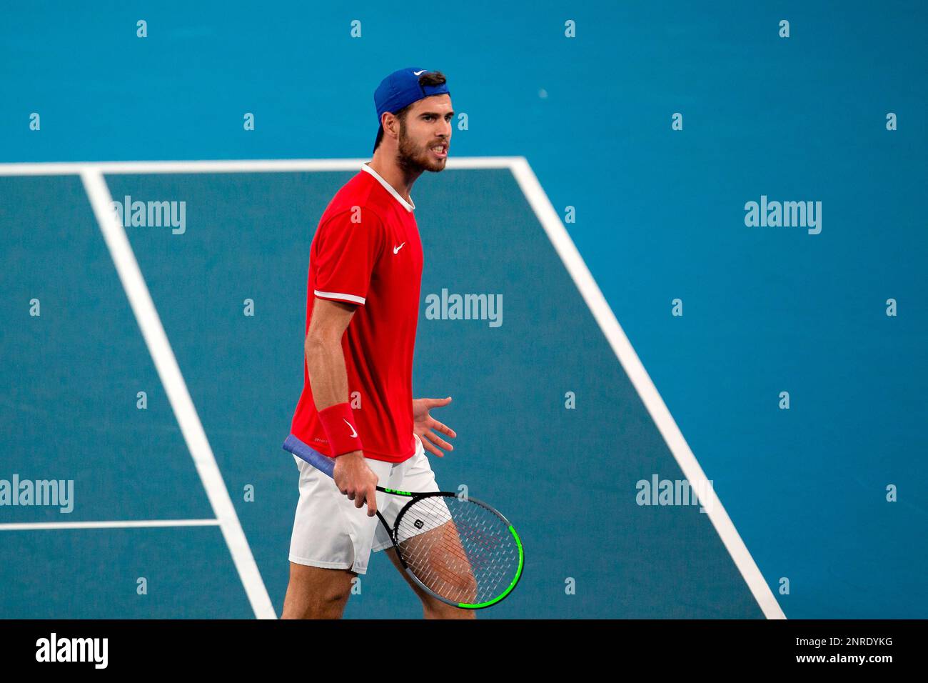 SYDNEY, AUSTRALIA - JANUARY 09: Konstantin Kravchuk of Russia during ...