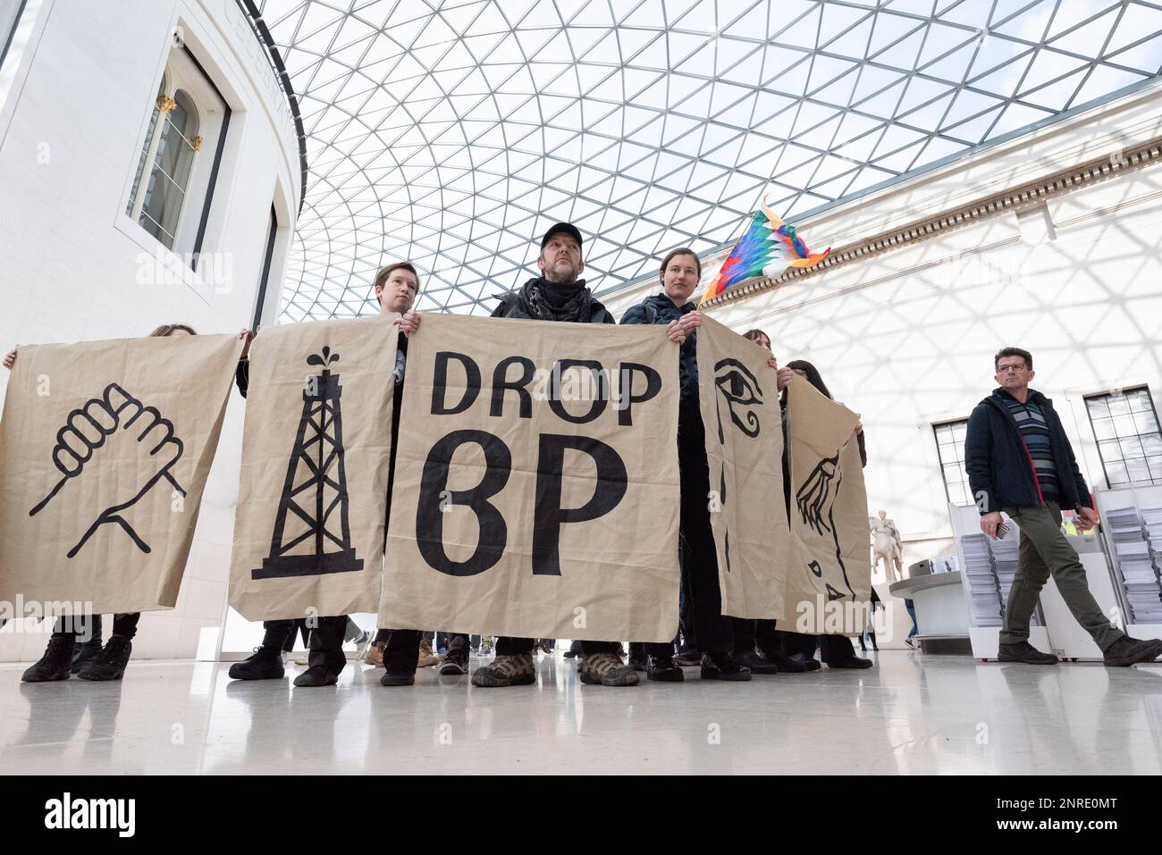 British Museum, London, UK. 25 February, 2023. Climate activists from ...